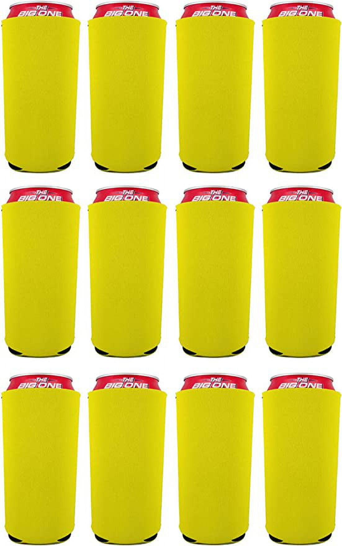 Blank Neoprene 24 oz. Can Coolie (12 Pack, Yellow - Walmart.com