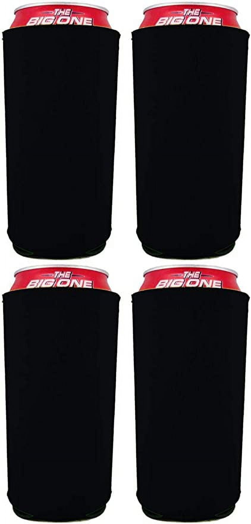 Blank Neoprene 24 oz. Can Coolie (4 Pack, Black) - Walmart.com