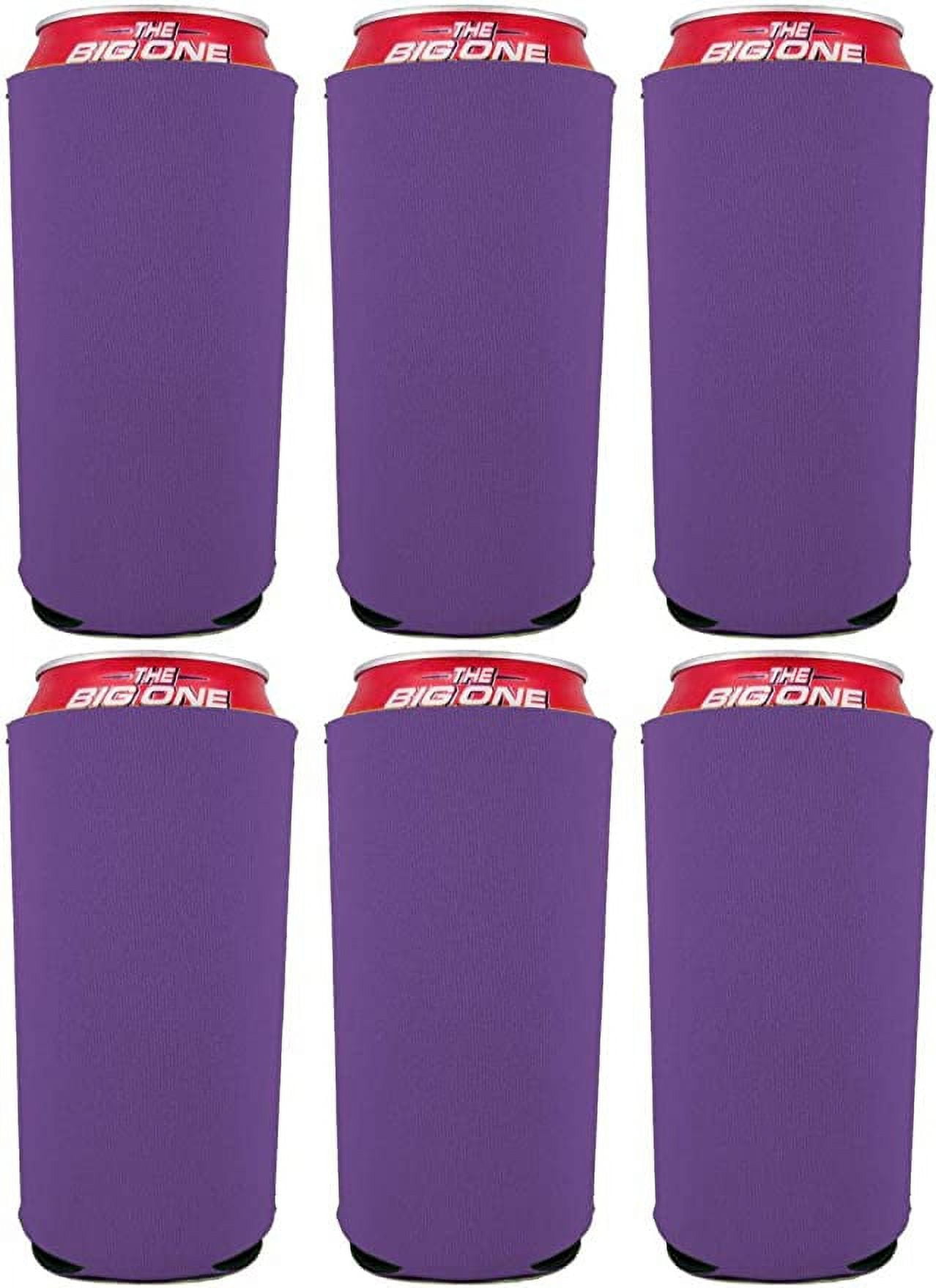 Blank Neoprene 24 oz. Can Coolie (6 Pack, Purple) - Walmart.com