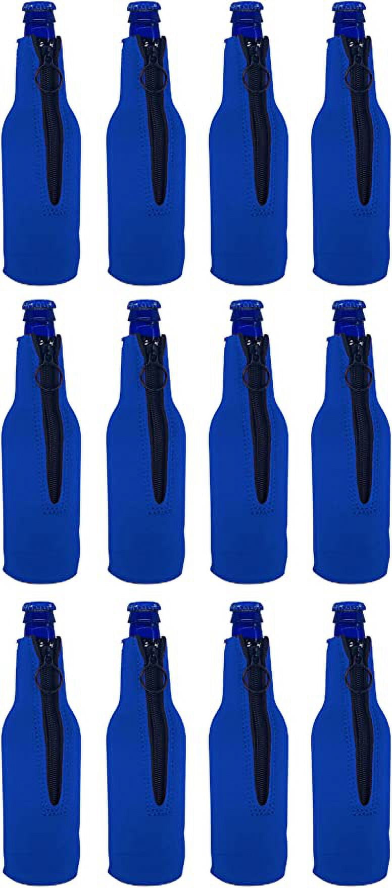 Blank Neoprene Beer Bottle Coolie (12 Pack, Royal Blue) - Walmart.com