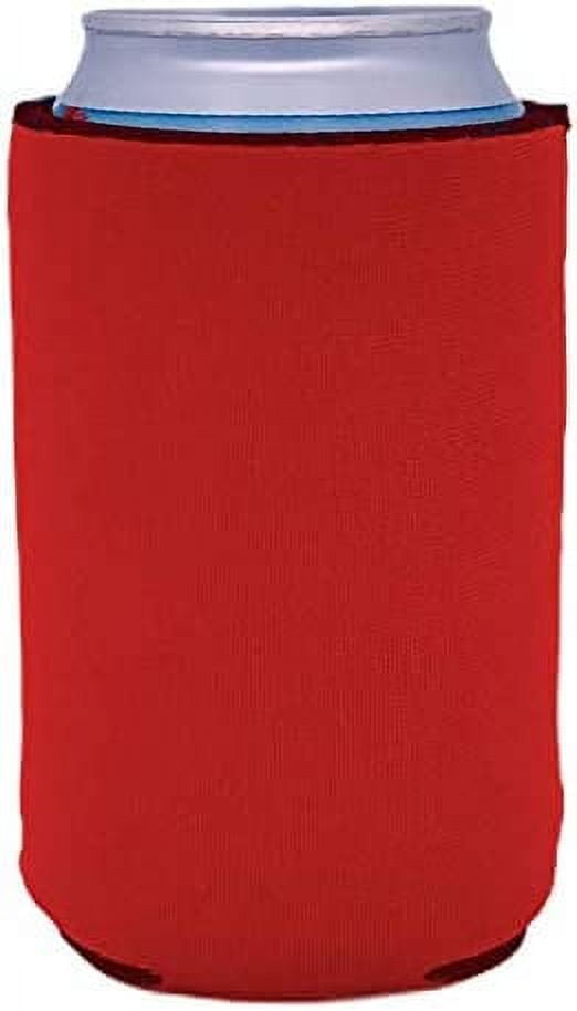 Blank Neoprene Collapsible Can Coolie (1, Red) - Walmart.com