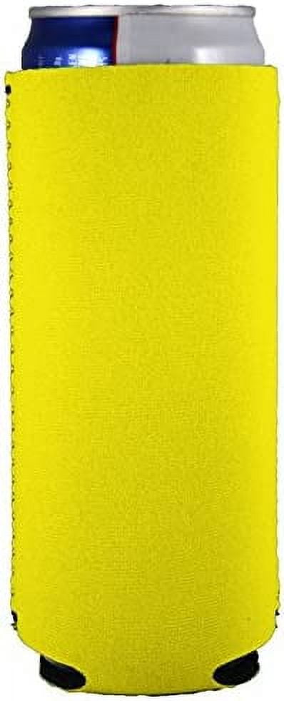 Blank Neoprene Collapsible Slim Can Coolie (1, Yellow) - Walmart.com