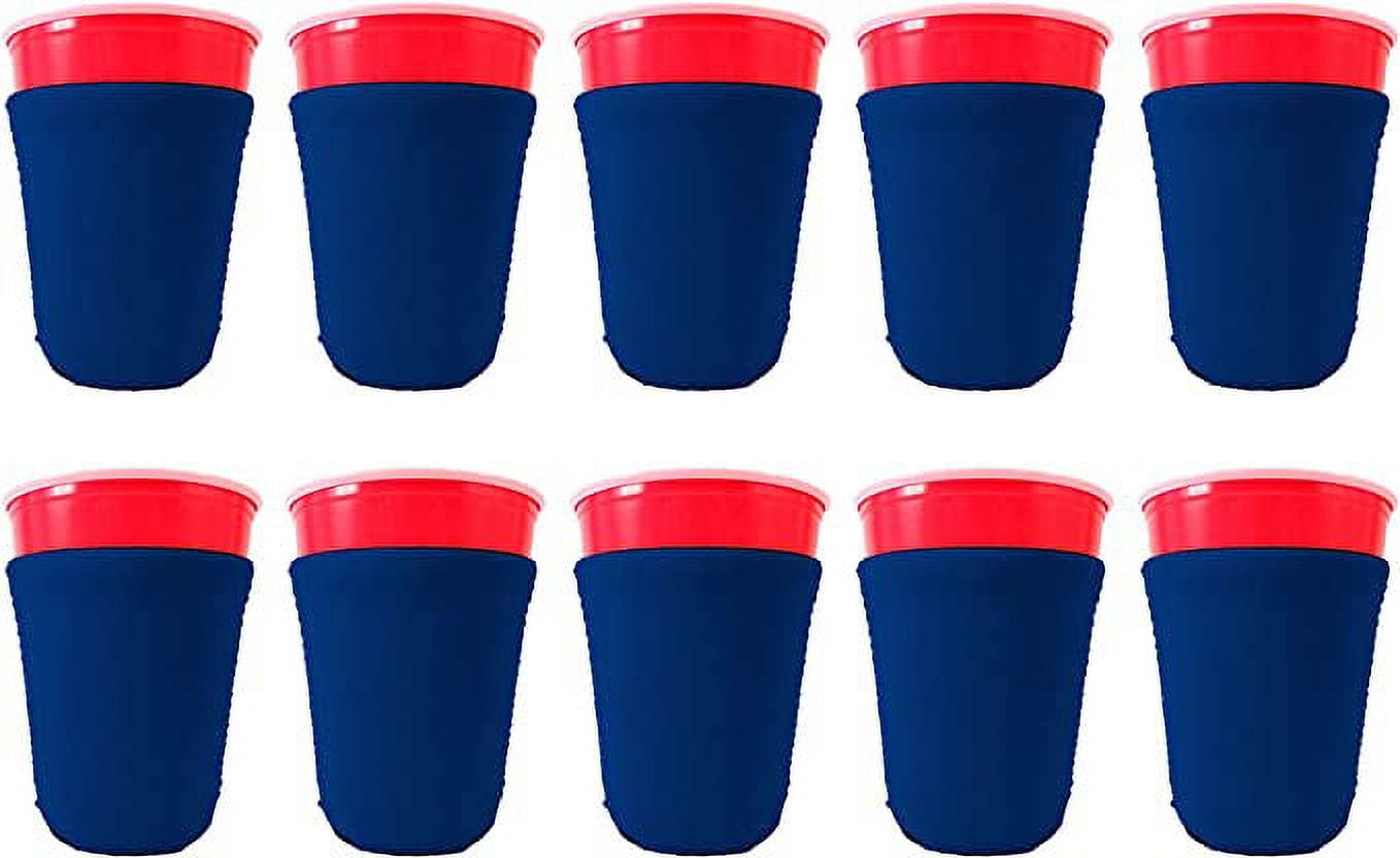 Blank Neoprene Party Cup Coolie (10 Pack, Royal Blue) - Walmart.com