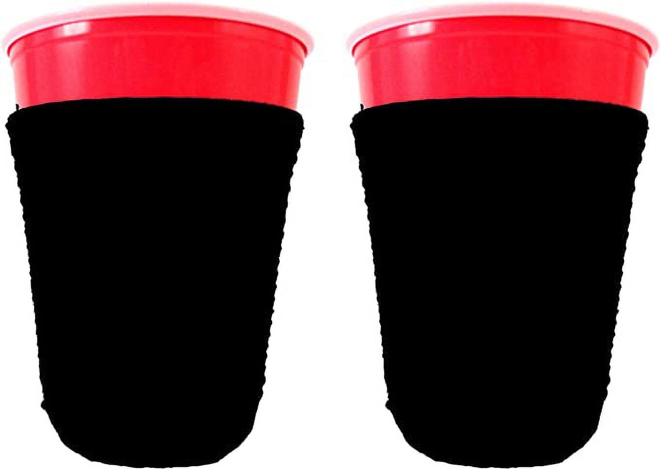 Blank Neoprene Party Cup Coolie (2 Pack, Black) - Walmart.com