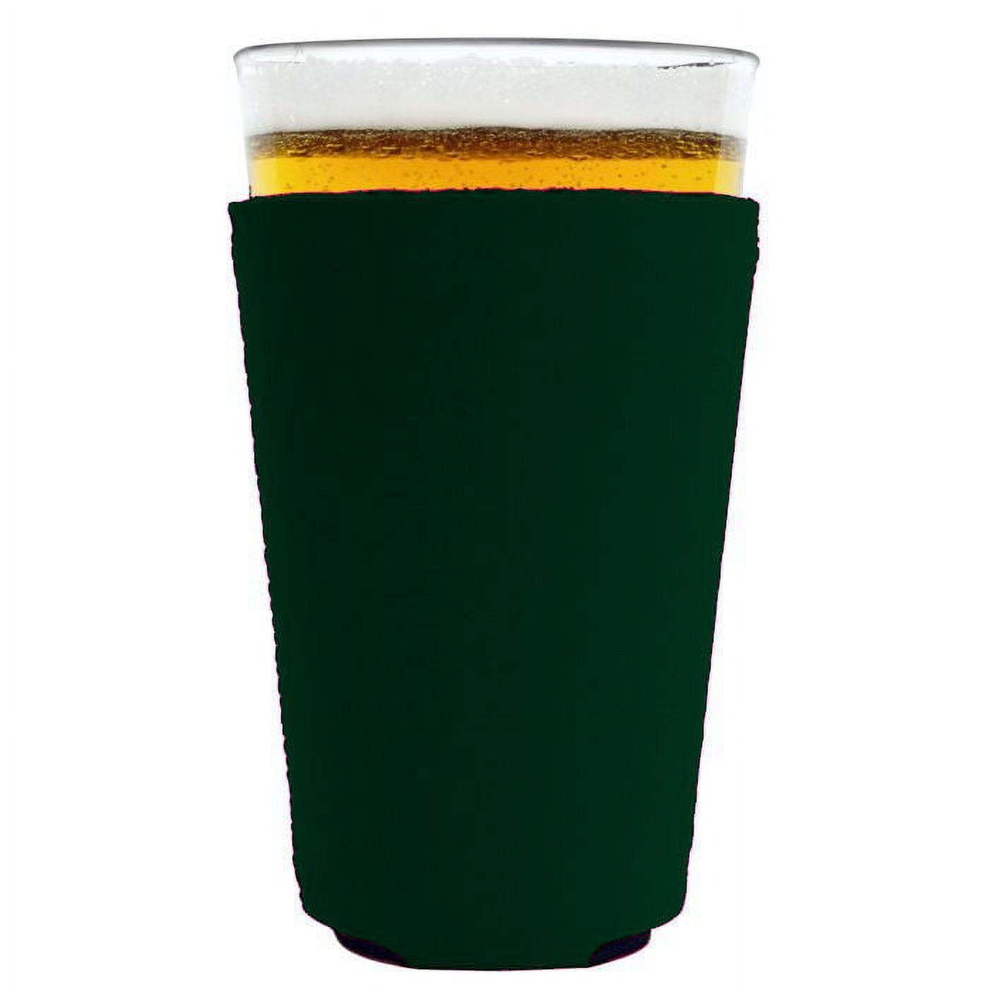 Blank Neoprene Pint Glass Coolie (1, Dark Green) - Walmart.com
