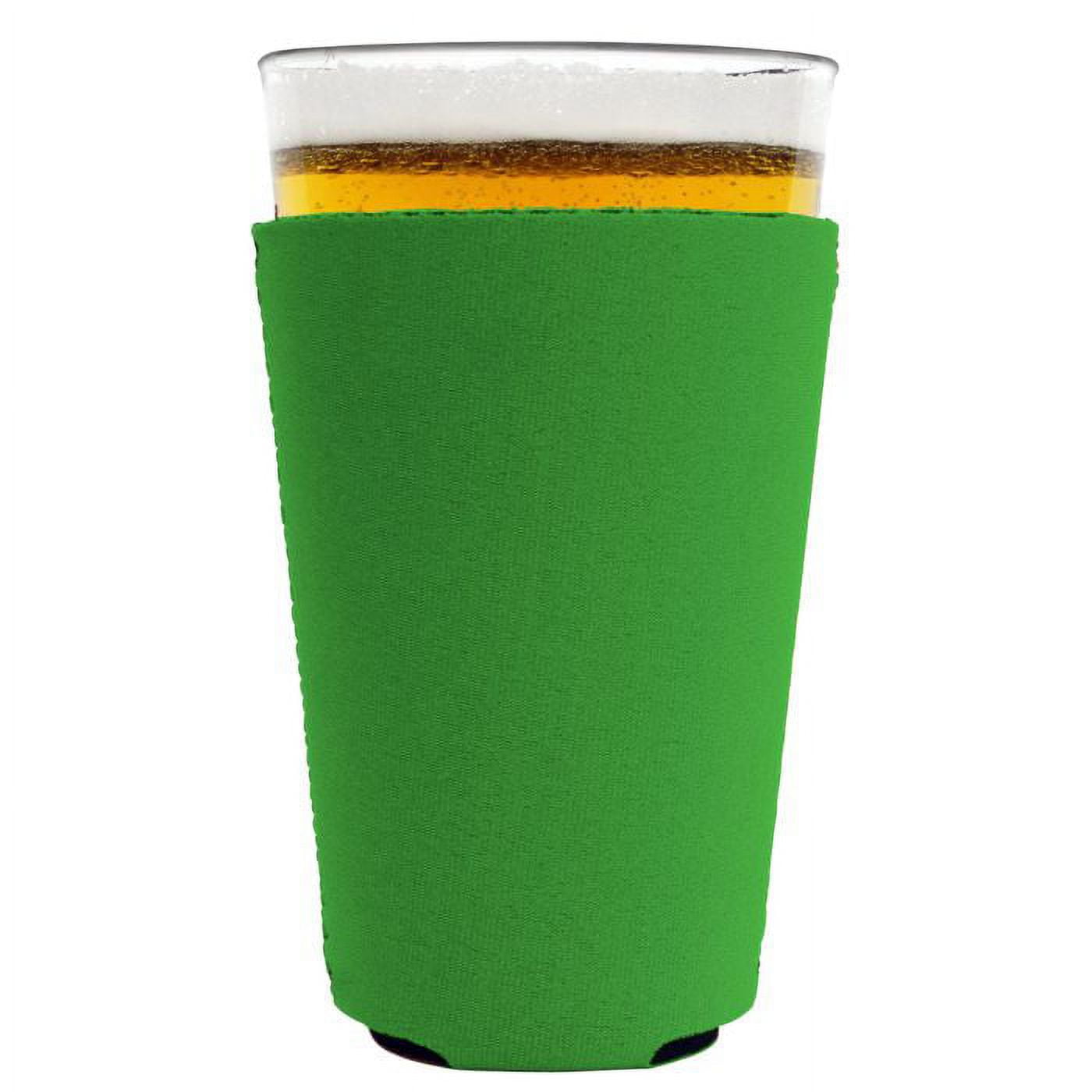 Blank Neoprene Pint Glass Coolie (1, Neon Green) - Walmart.com