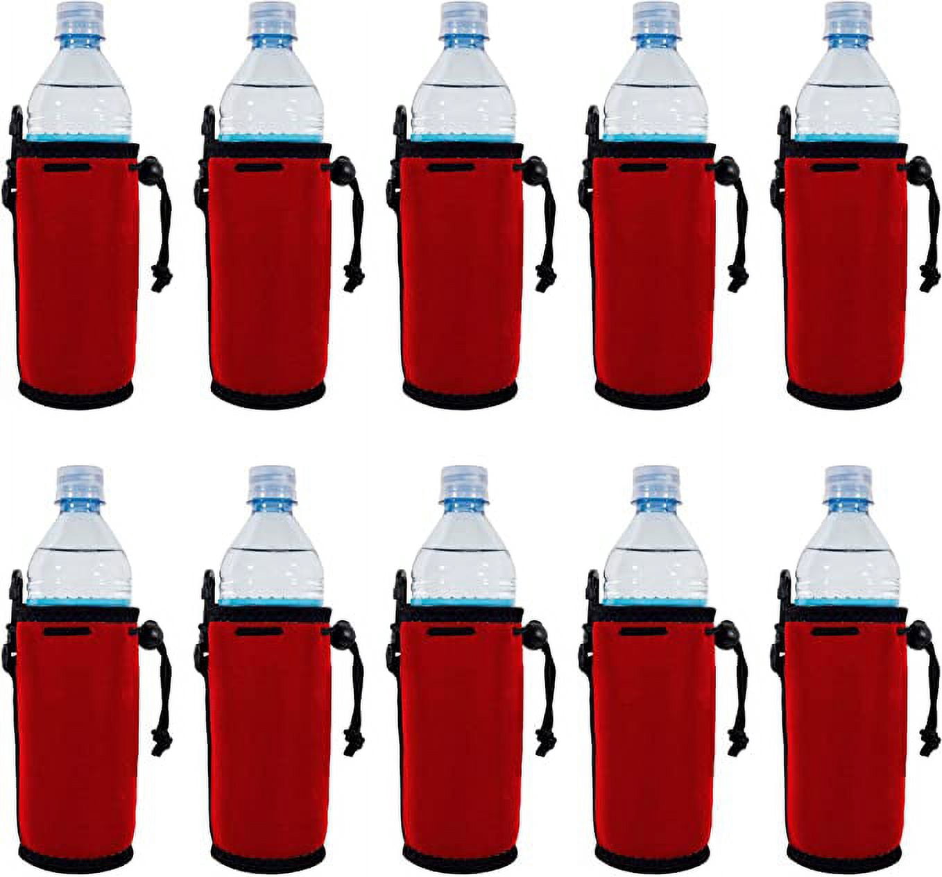 Blank Neoprene Water Bottle Coolie (10 Pack, Red) - Walmart.com