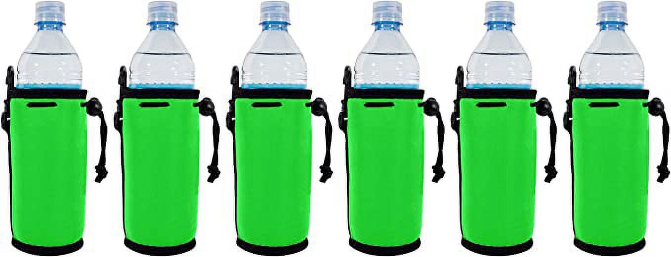 Blank Neoprene Water Bottle Coolie (6 Pack, Neon Green) - Walmart.com