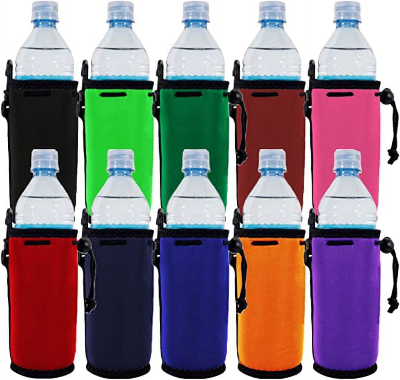 Insulated Neoprene Water Bottle Koozie Sleeves, Drink Cozy Chill Covers ...