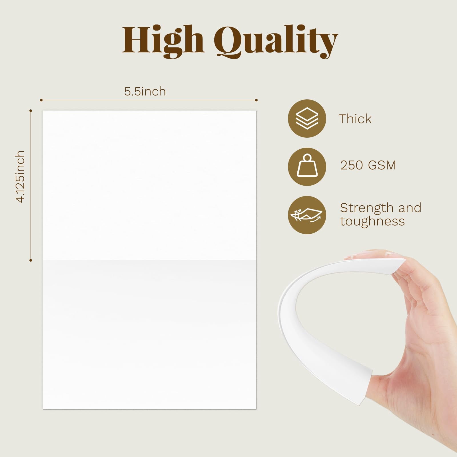 Blank Note Cards 4.125x5.5 White All Occasion Use - Walmart.com