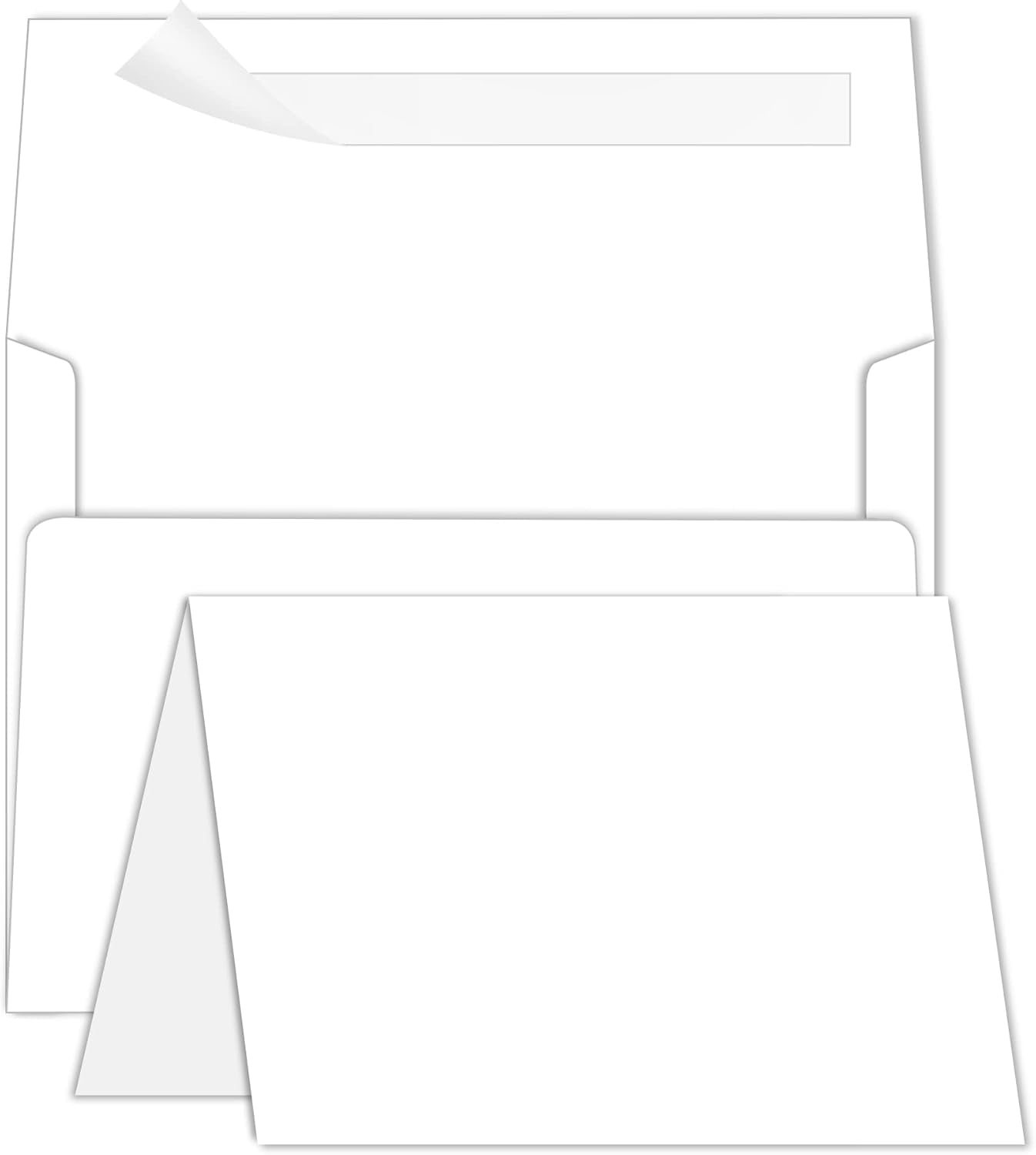 Blank Note Cards and Envelopes 5 x 7 Folded Cardstock and A7 Envelopes ...