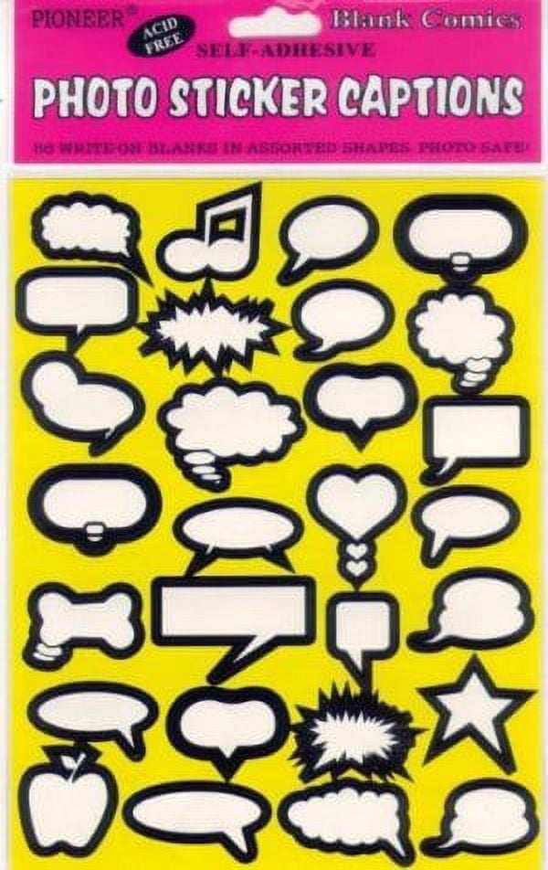 Blank Photo Sticker Captions - Walmart.com