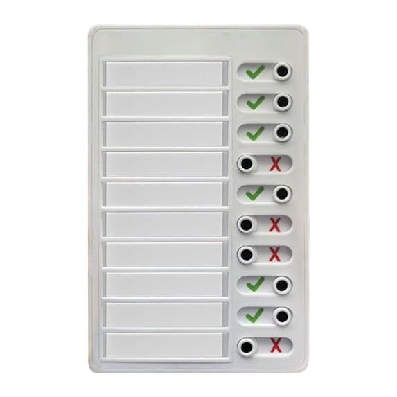 Blank Planning Checklist Board to Do List Memo Pad Detachable Slider ...