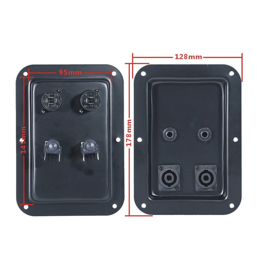Blank Platen Theater Junction Box Connectors Voor Sprekers Dual 1/4" Pa ...