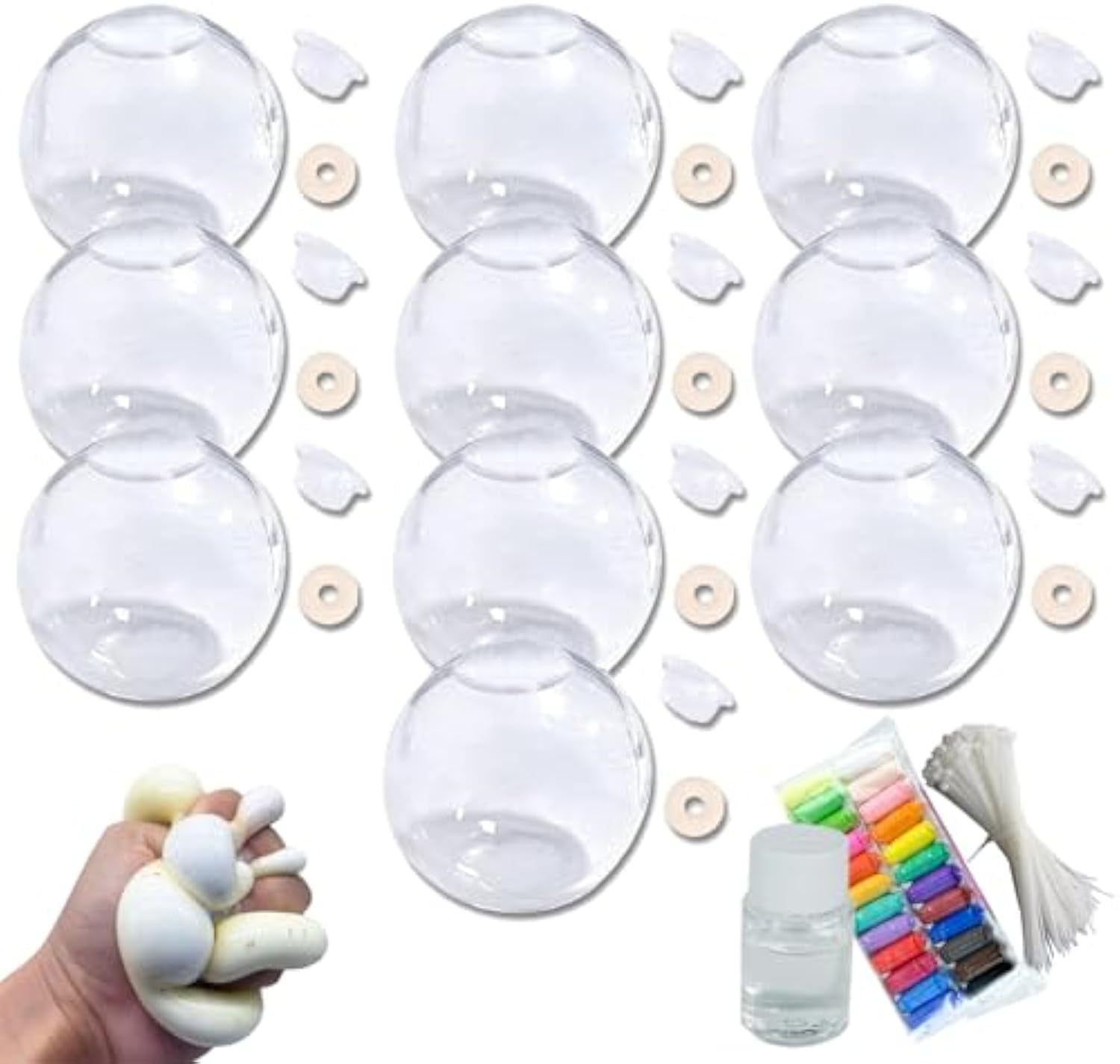 Blank Pressure Ball Skin DIY Kit, 2025 New Milky Blank Skins Empty ...