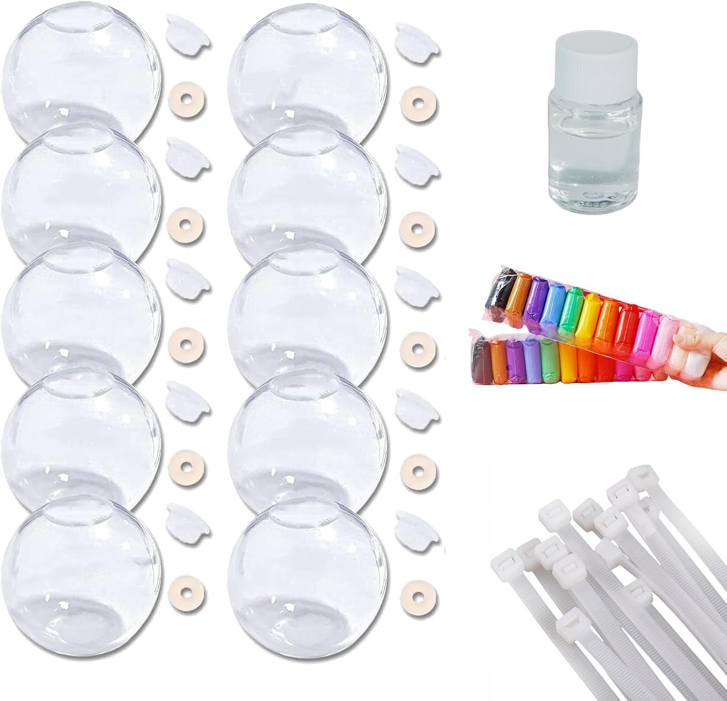 Blank Pressure Ball Skin DIY Kit, Milky Blank Skins Empty Stress Ball ...