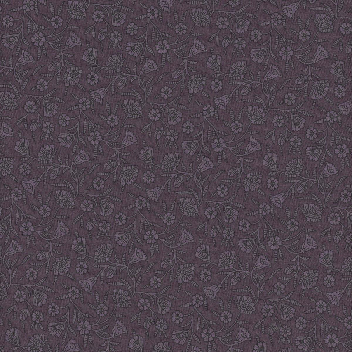 Blank Quilting Fabrics Ashton Missie Carpenter Floral Stamp Purple ...