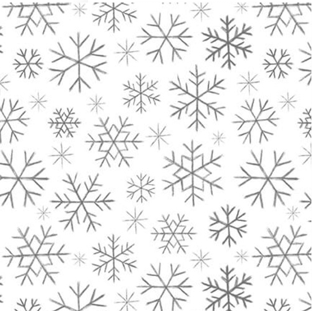 Blank Quilting Mistletoe Magic Snowflake White Cotton Fabric By The ...