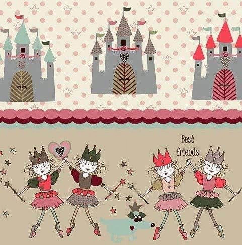 Blank Quilting Sweet Princess Castle Fabric 100% Cotton Fabric sold by ...