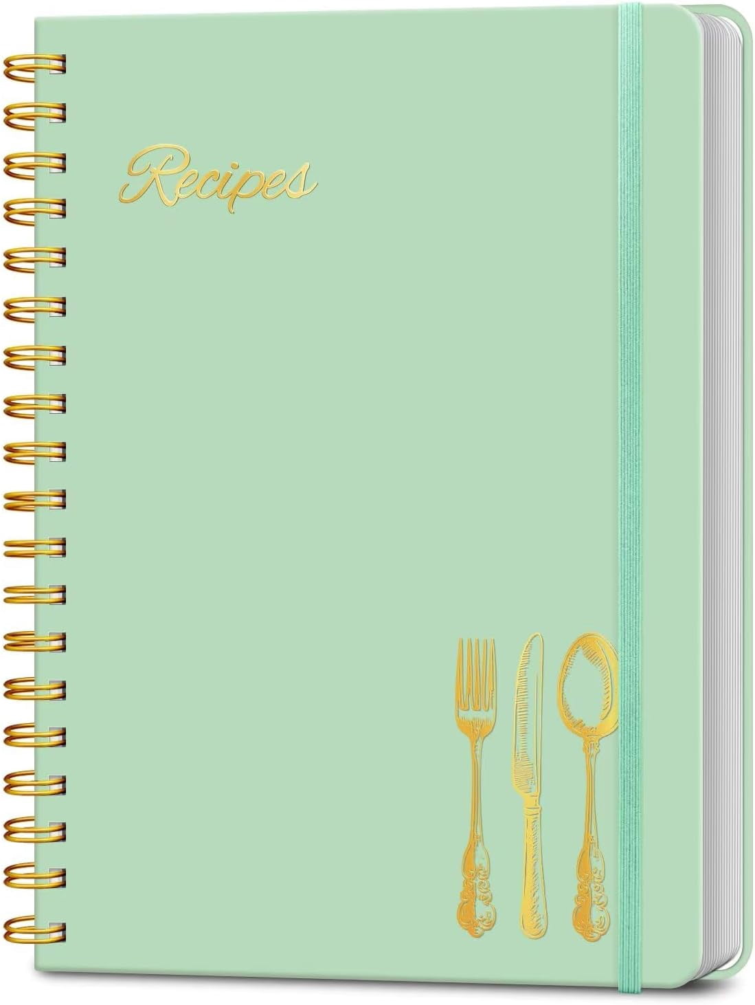 Blank Recipe Book to Write in Your Own Recipes. Spiral Hardcover Blank ...