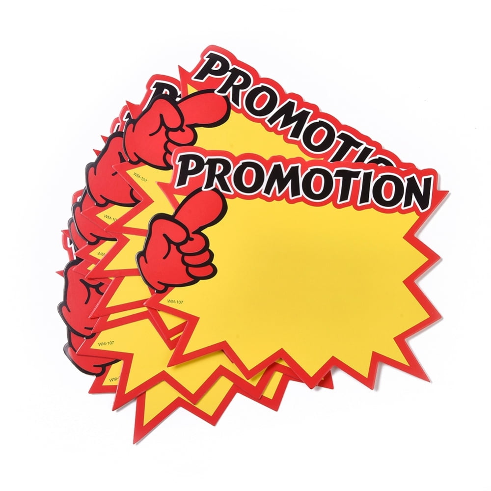 Blank Sales Price Label Tags Burst Paper Signs Display Tags Sale Signs ...