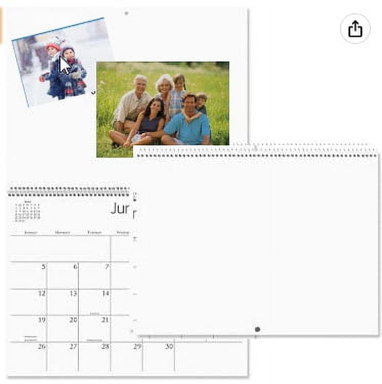 Blank Scrapbook Wall Calendar, Undated, 12-Inch x 9-Inch Size Closed ...