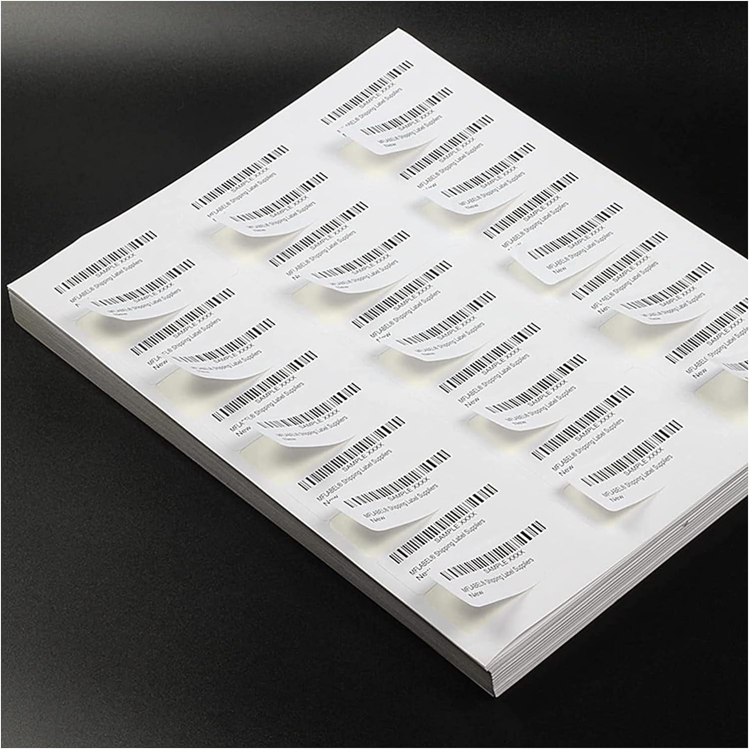 Blank Shipping Labels 1x2-5/8 Inch 30 UP per Sheet, Matte White ...