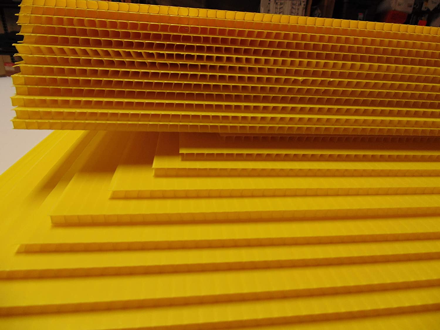 Blank Signs 100 Yellow Sign 18"x24" x 4 mm Corrugated Plastic blank ...