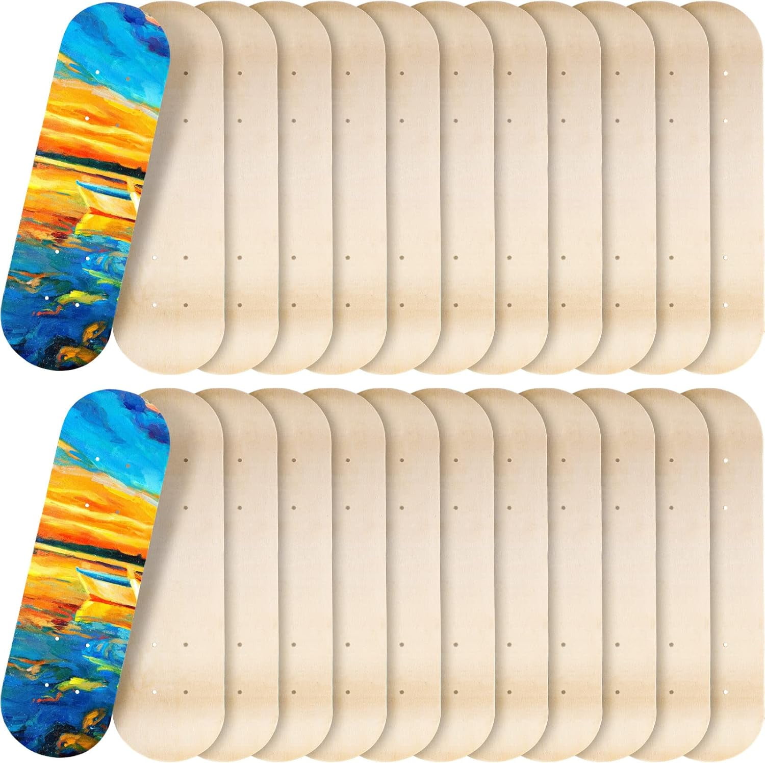 Blank Skateboard Wooden Decks Bulk Beginner Kid Mini Maple Skateboard ...