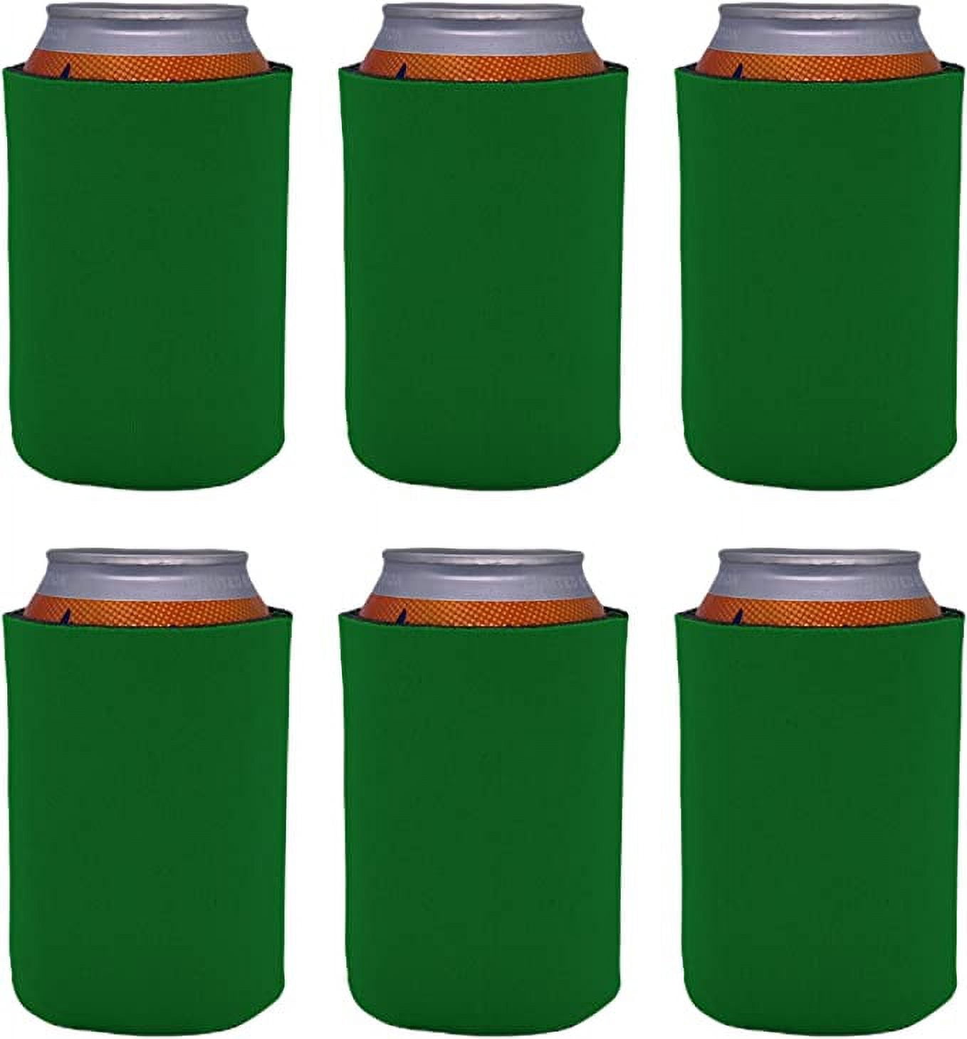 Blank Soft Foam Collapsible Can Coolie (Kelly Green, 6 Pack) - Walmart.com