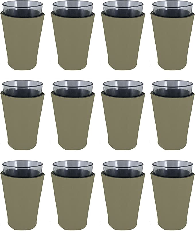 Blank Soft Foam Collapsible Pint Glass Coolie (12 Pack, Gray) - Walmart.com