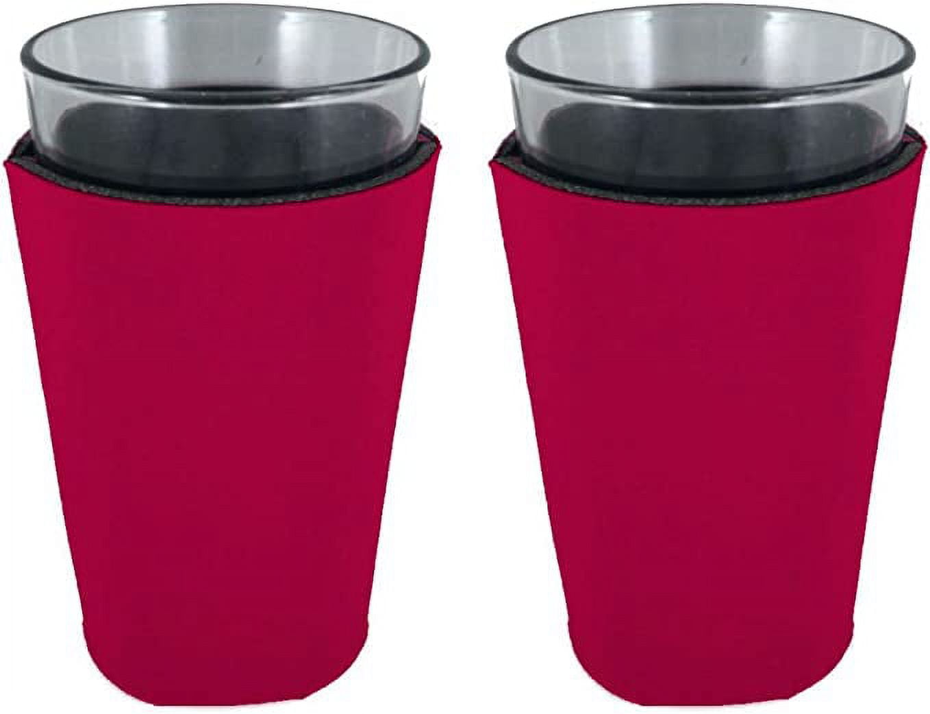 Blank Soft Foam Collapsible Pint Glass Coolie (2 Pack, Magenta ...