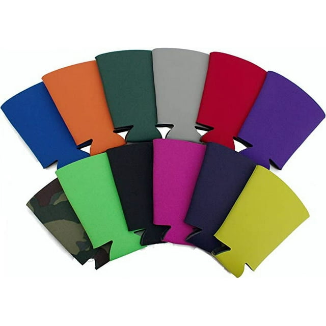 Blank Soft Foam Collapsible Pint Glass Coolie (Variety Color 12 Pack ...