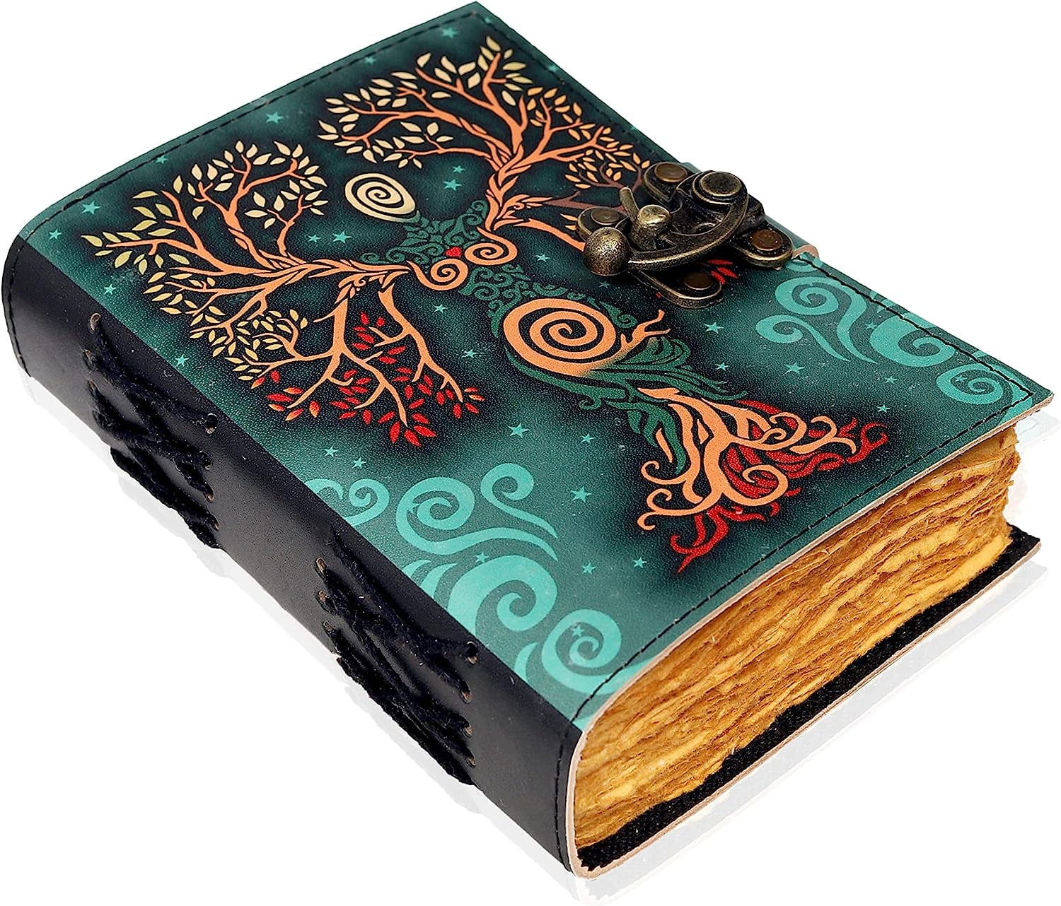 Blank Spell Book Of Shadows Journal With Lock Clasp Prop Vintage ...