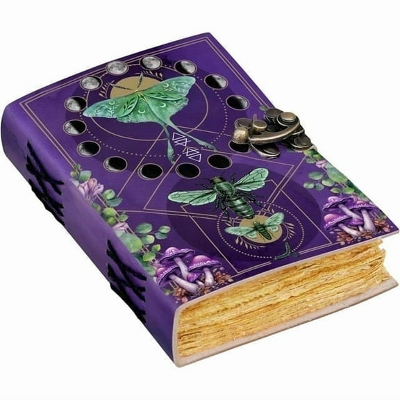 Blank spell book of shadows journal with lock clasp prop vintage ...