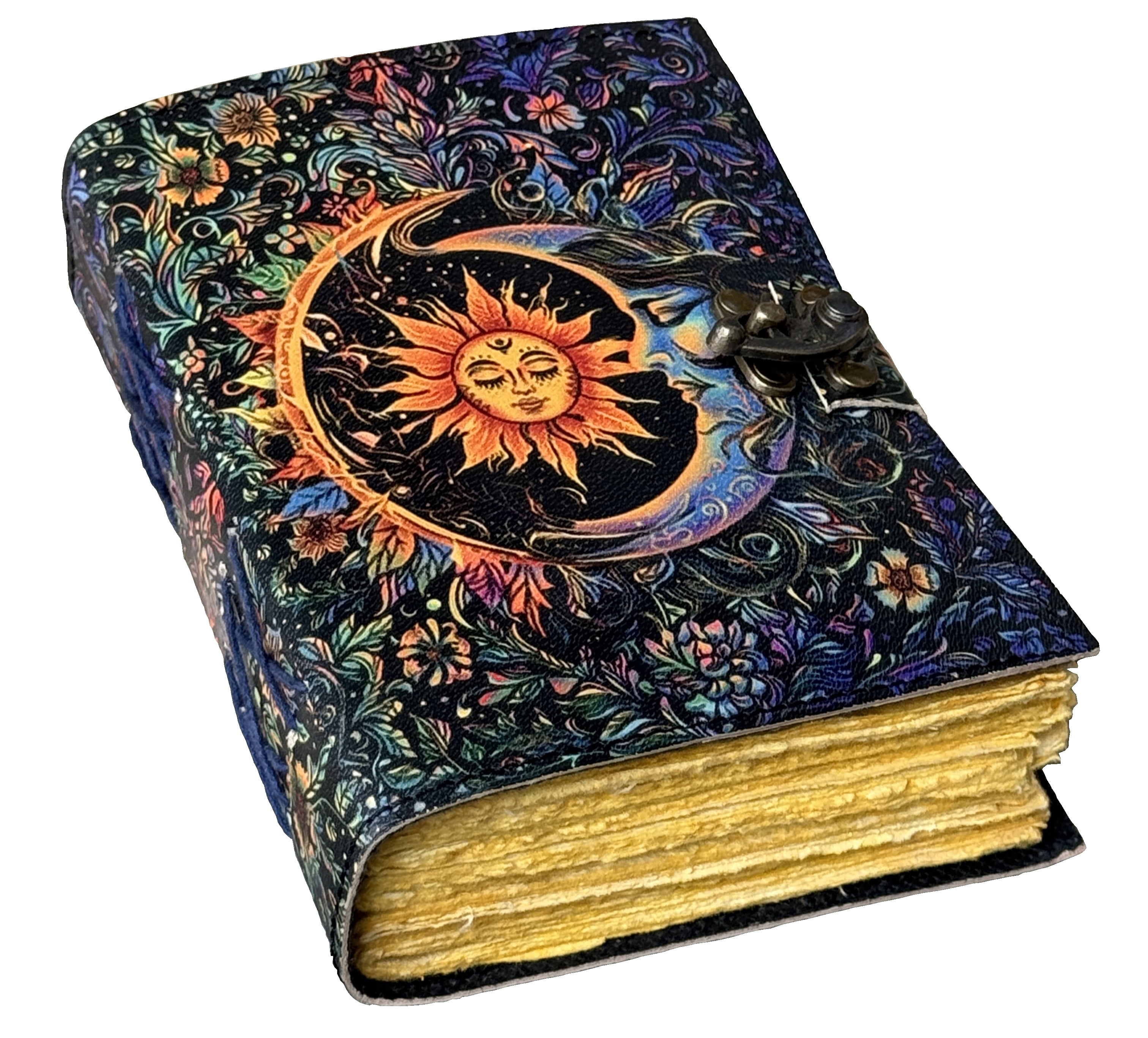 Blank Spell Book Of Shadows Journal With Lock Clasp Prop Vintage ...