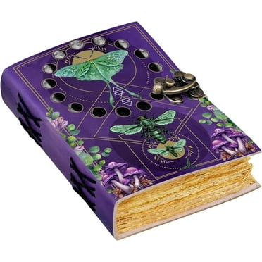 Blank Spell Book of Shadows Journal with Lock Clasp Vintage Handmade ...