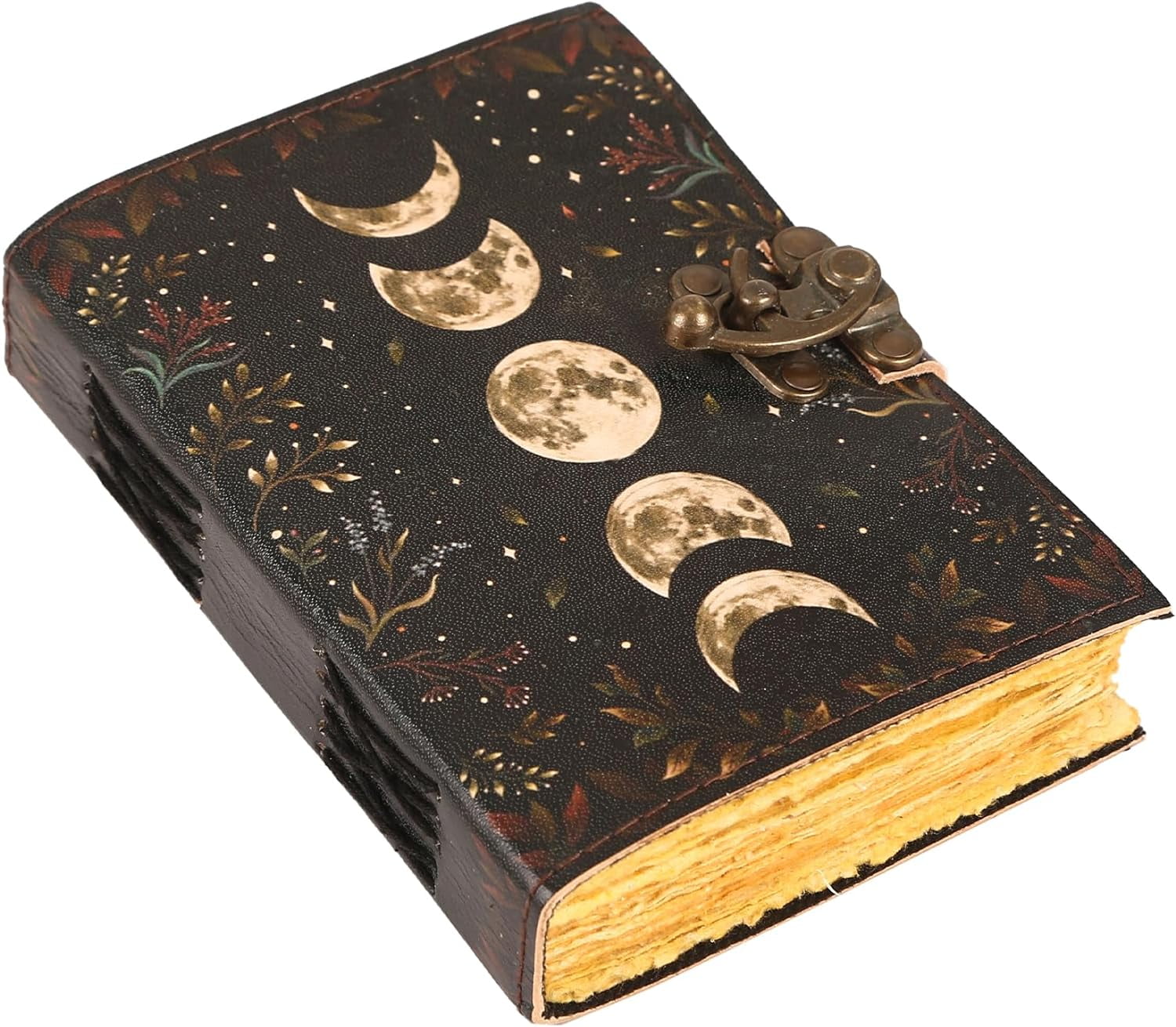 Blank Spell Book of Shadows Journal with Lock Clasp Vintage Handmade ...