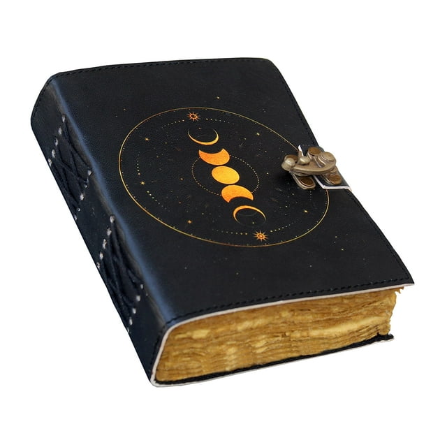 Blank Spell Book of Shadows Journal Grimoire Moon Phases Prayer Pagan ...