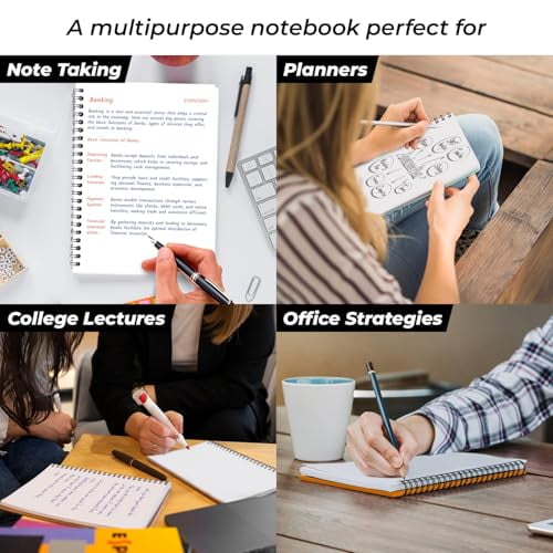 Blank Spiral Notebook, 48 Pack, 5.8 x 8.3, 120 Pages (60 Sheets), 100 ...