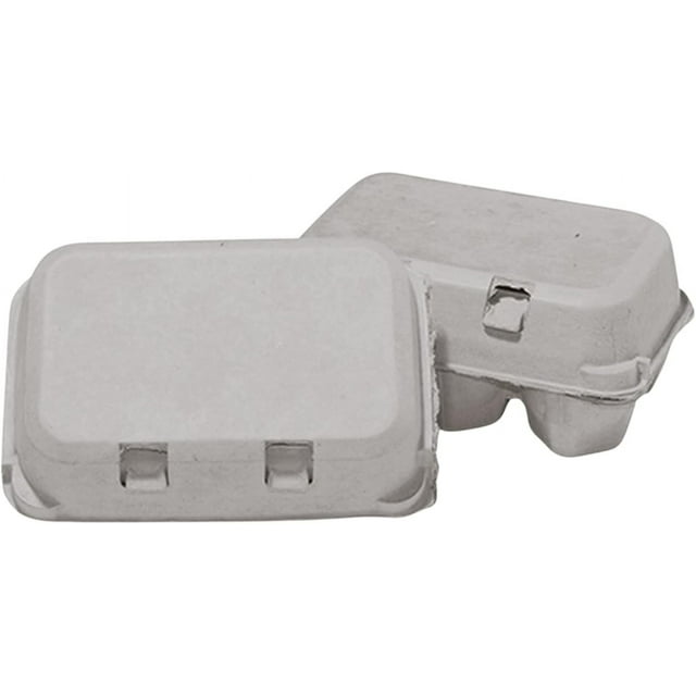 Blank Split 6-Egg Flat Top Paper Pulp Carton [125 Pack] - Walmart.com
