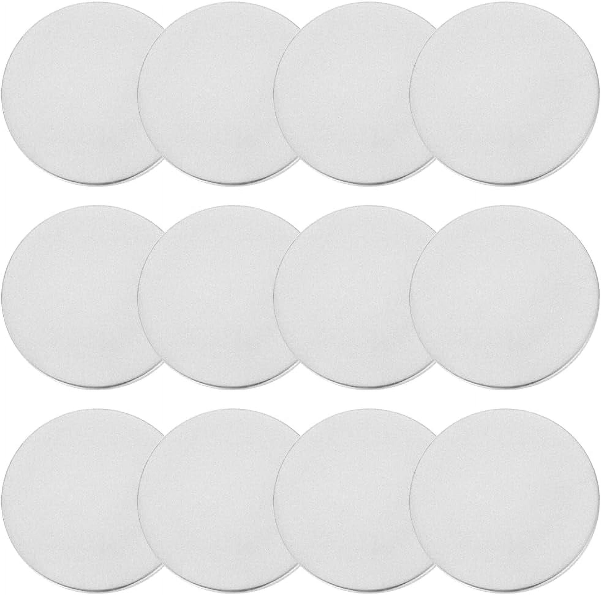 Blank Stamping Tags 304 Stainless Steel Flat Round Silver Engraving ...