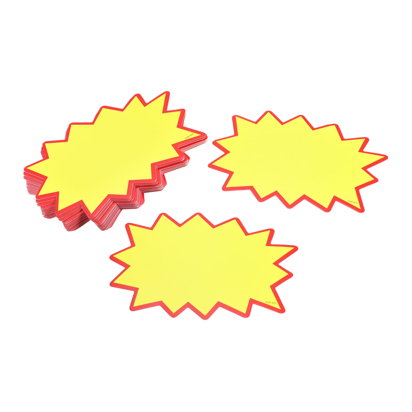 Blank Star Burst Sale Signs Price Tags Paper Pricing Labels 130x100mm ...
