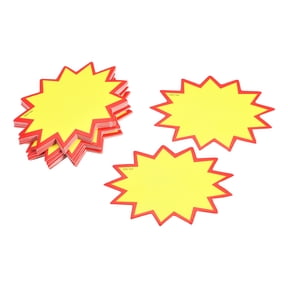 Uxcell Blank Star Burst Sale-Signs Price-Tags Paper Pricing Labels ...