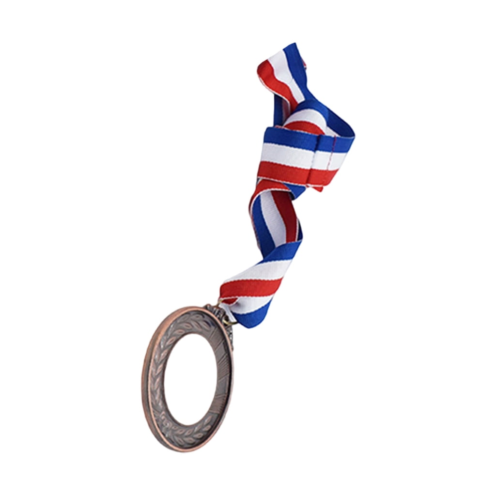 Blank Sublimation Medal with Colorful Ribbon Heat Transfer Wheat ...