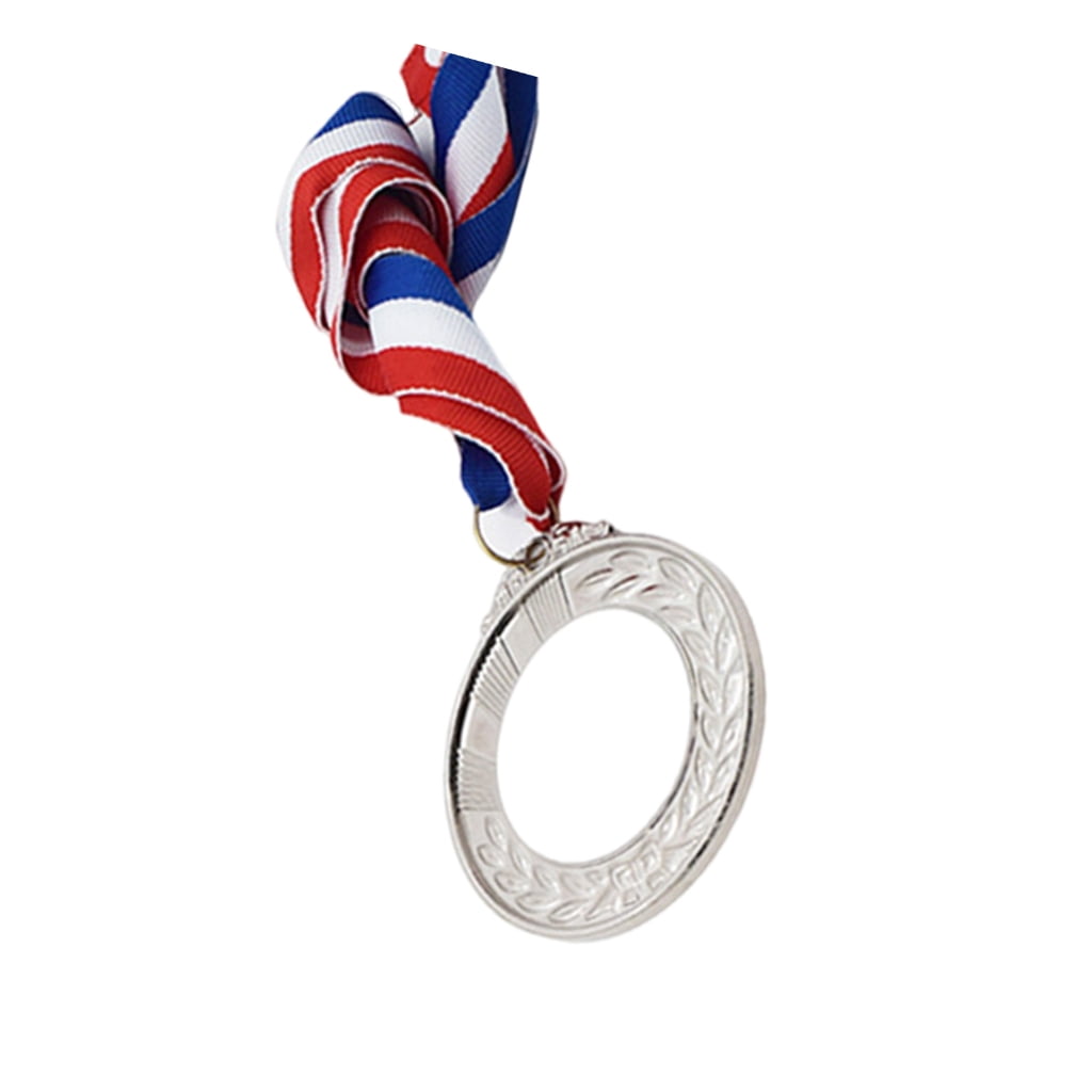 Blank Sublimation Medal with Colorful Ribbon Heat Transfer Wheat ...