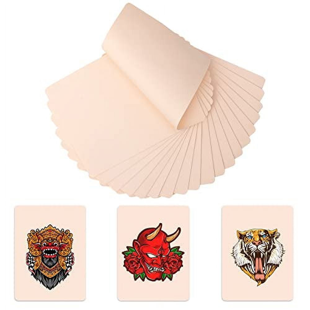 Blank Tattoo Skin Practice, 20Pcs Double Sides 8x6" Tattooing Skins ...