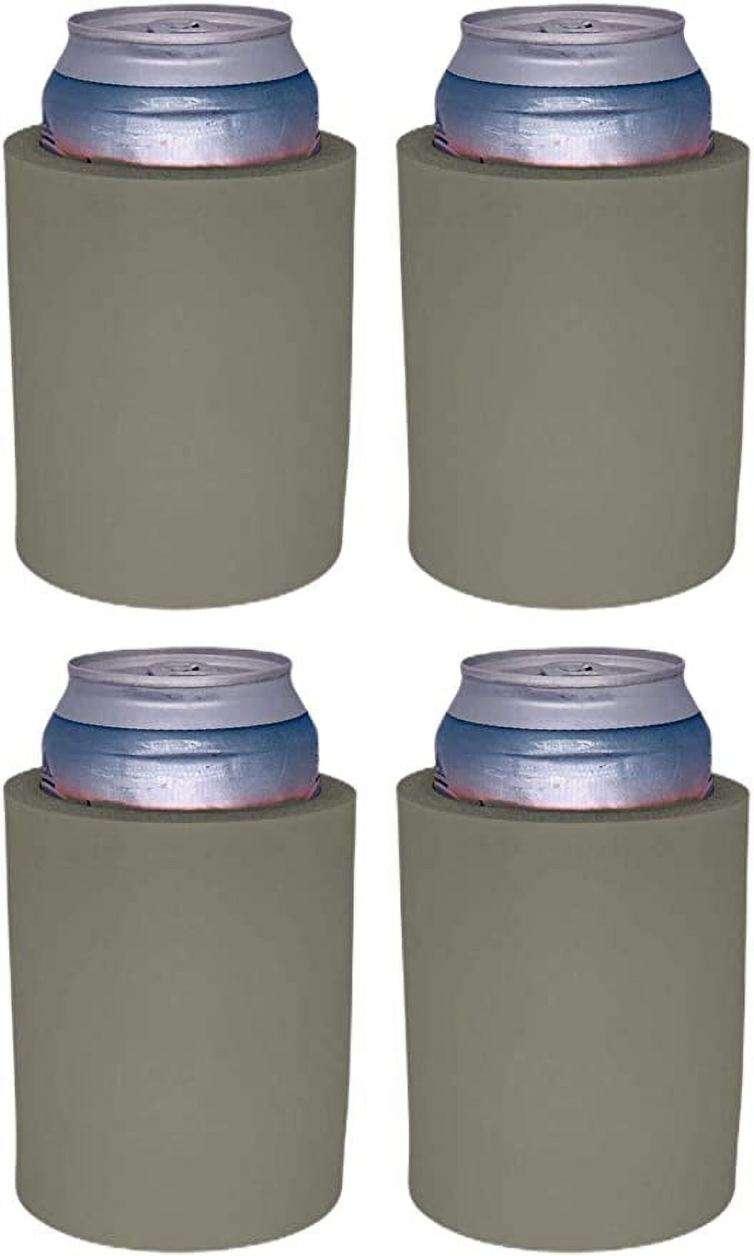 Blank Thick Foam Old School Can Cooler (4 Pack, Gray) - Walmart.com