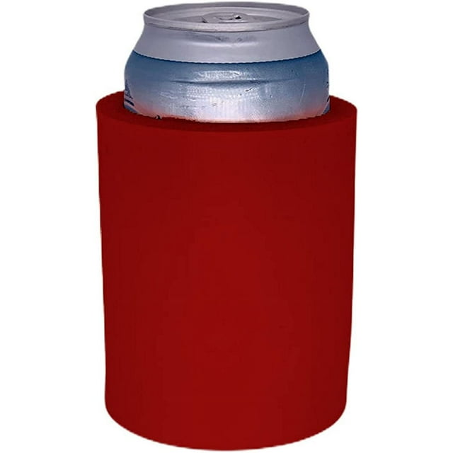 Blank Thick Foam Old School Can Cooler (Red) - Walmart.com