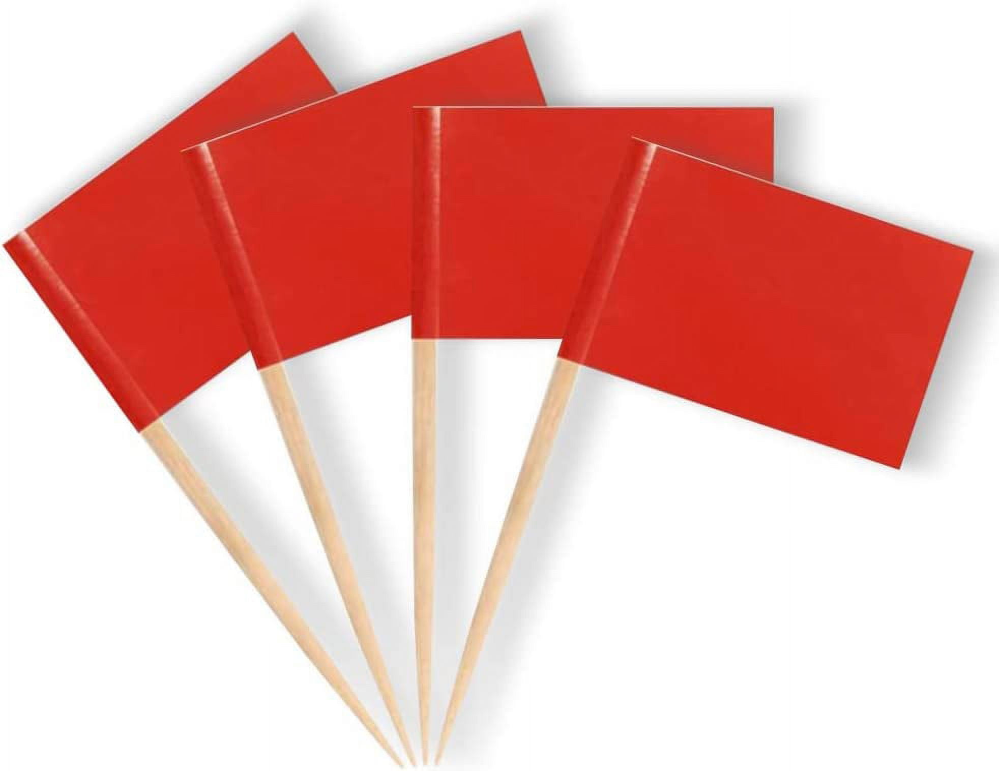 Blank Toothpick Flags Labeling Marking Flag Small Mini Stick Flags for ...